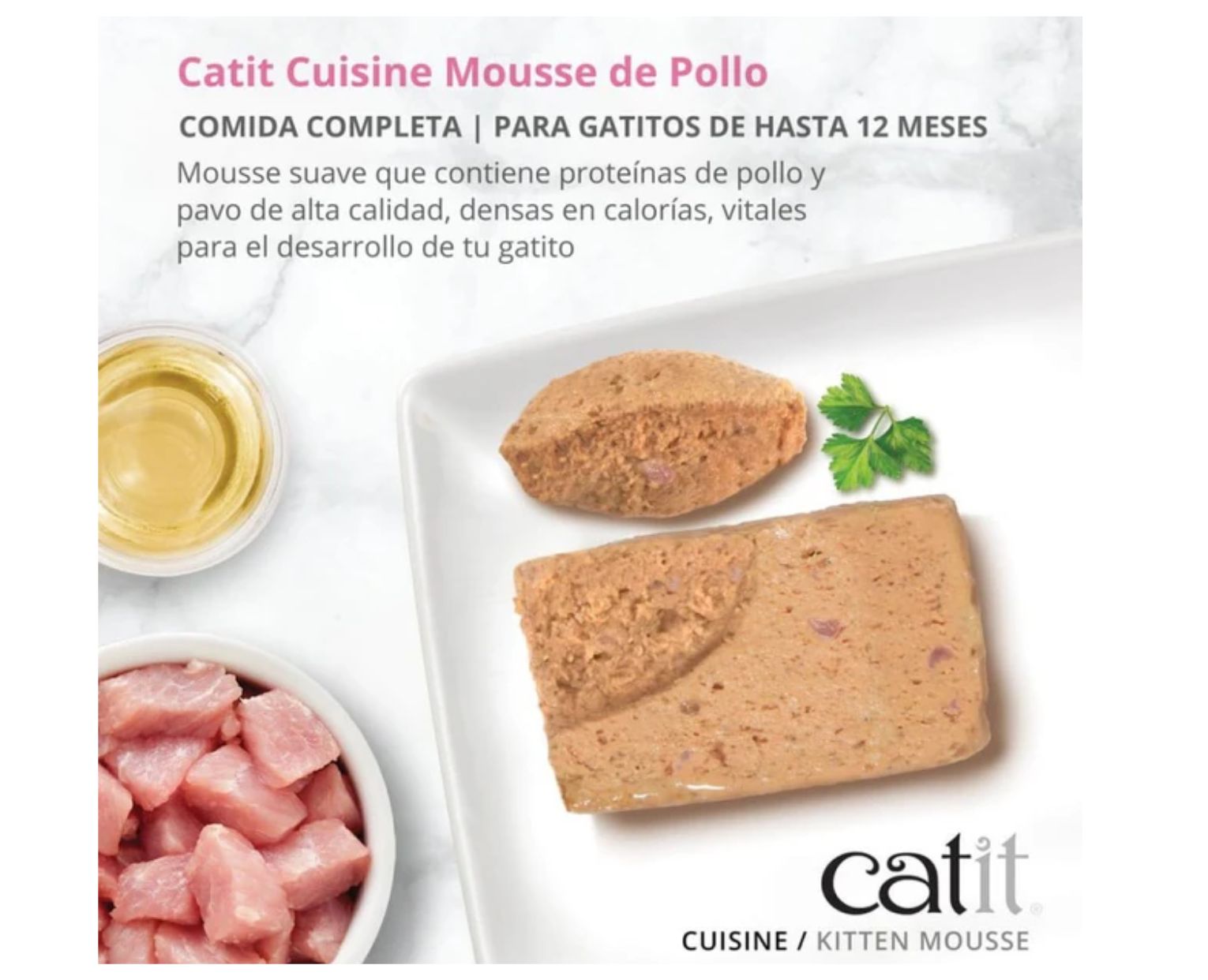 Catit Cuisine Mousse de Pollo para Gatitos | Comida húmeda